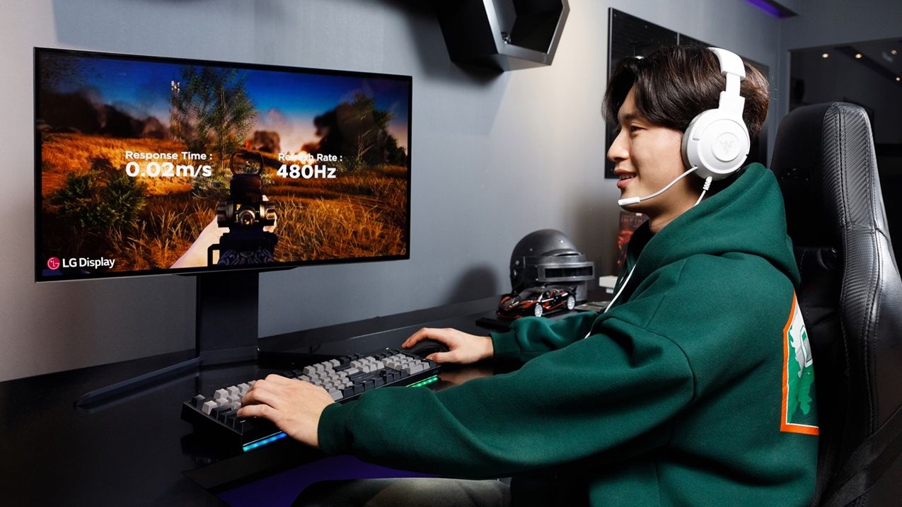 LG’s 27-inch OLED gaming monitor with a jaw-dropping 480Hz refresh rate ...