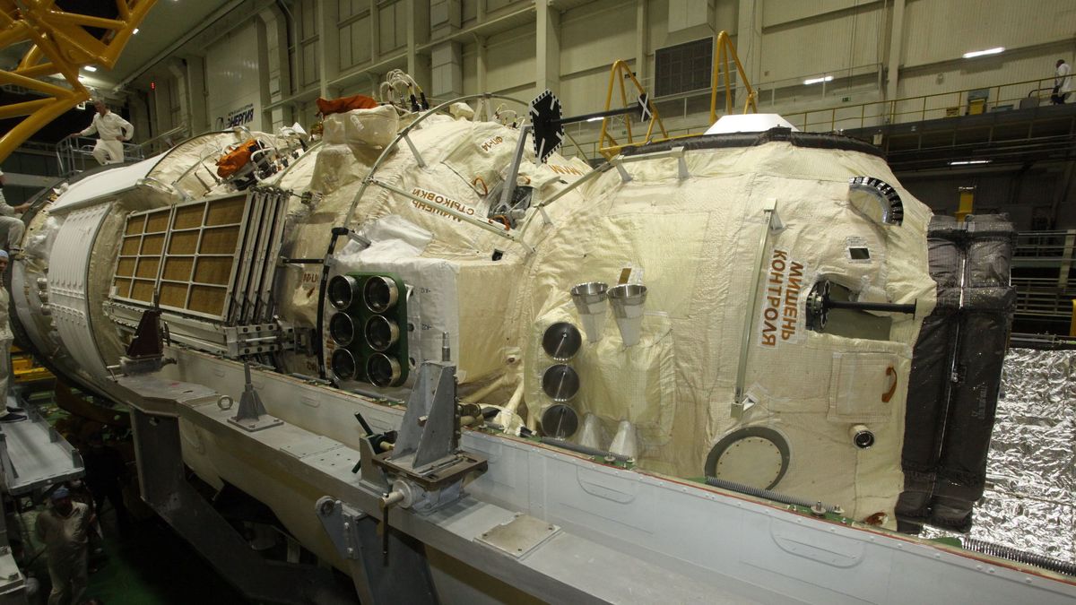 Russia launches huge Nauka science module to space station after years ...