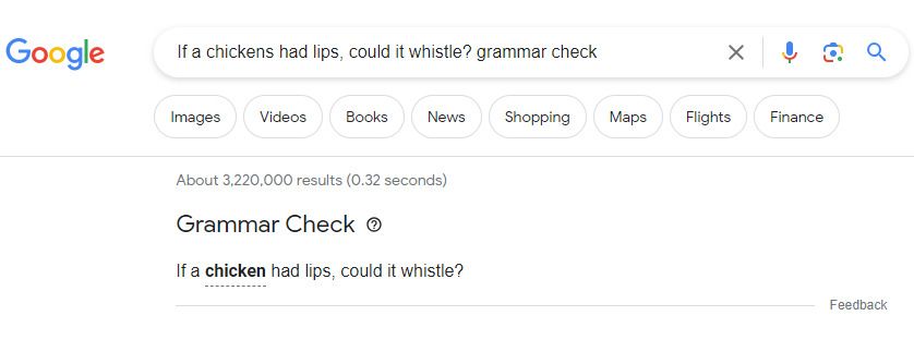 Google Search gains a 'grammar check' tool for sentences and phrases ...