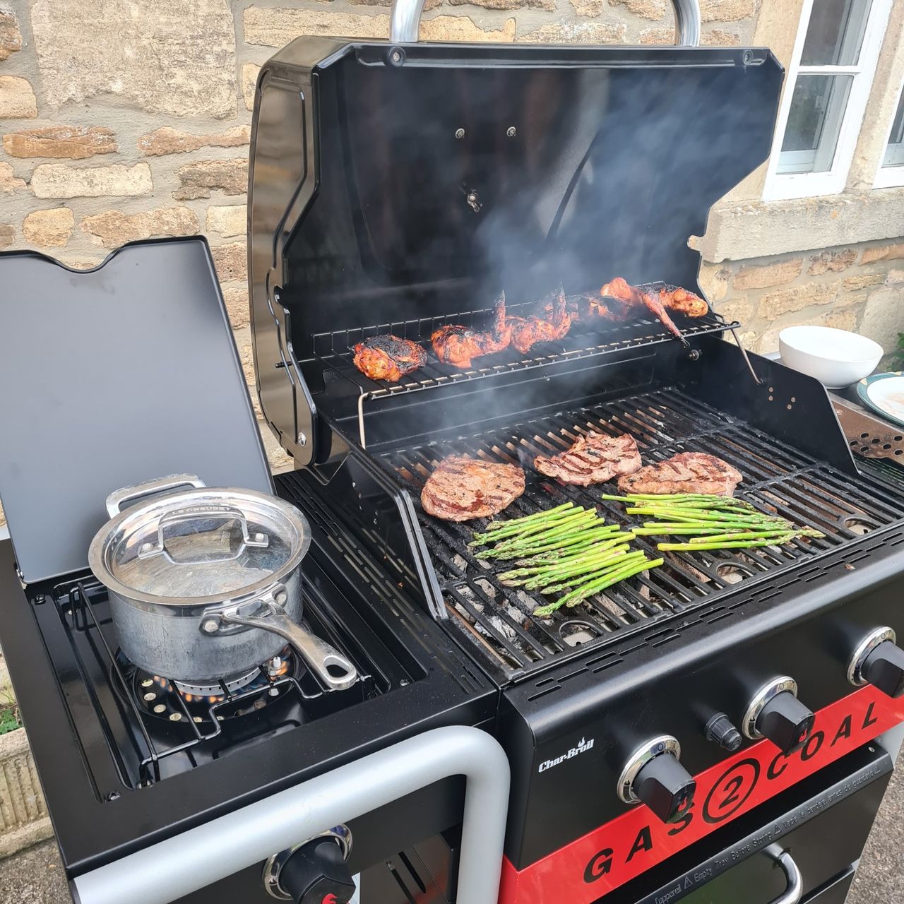 Char-Broil Gas2Coal BBQ review: a brilliant hybrid barbecue | Gardeningetc