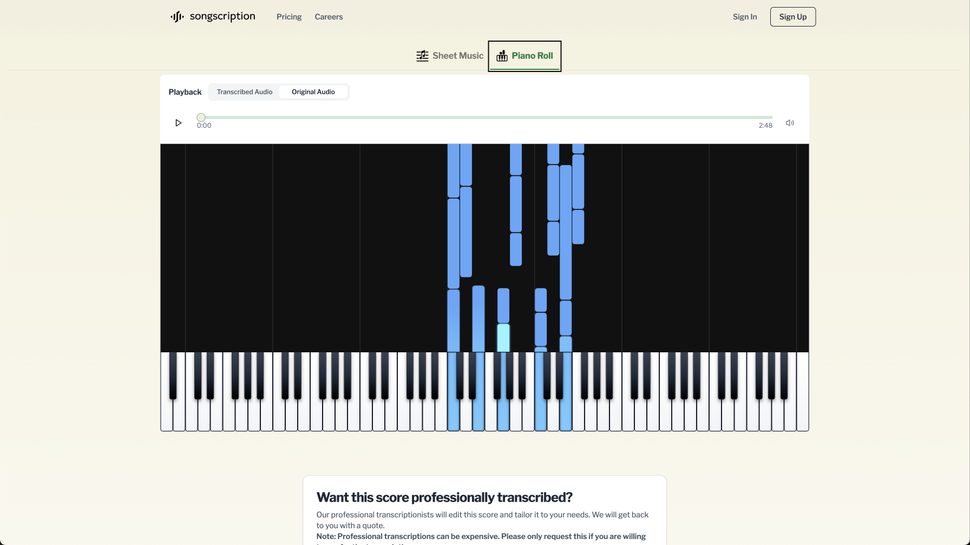 “Most musicians can’t easily find notation for the songs they actually ...