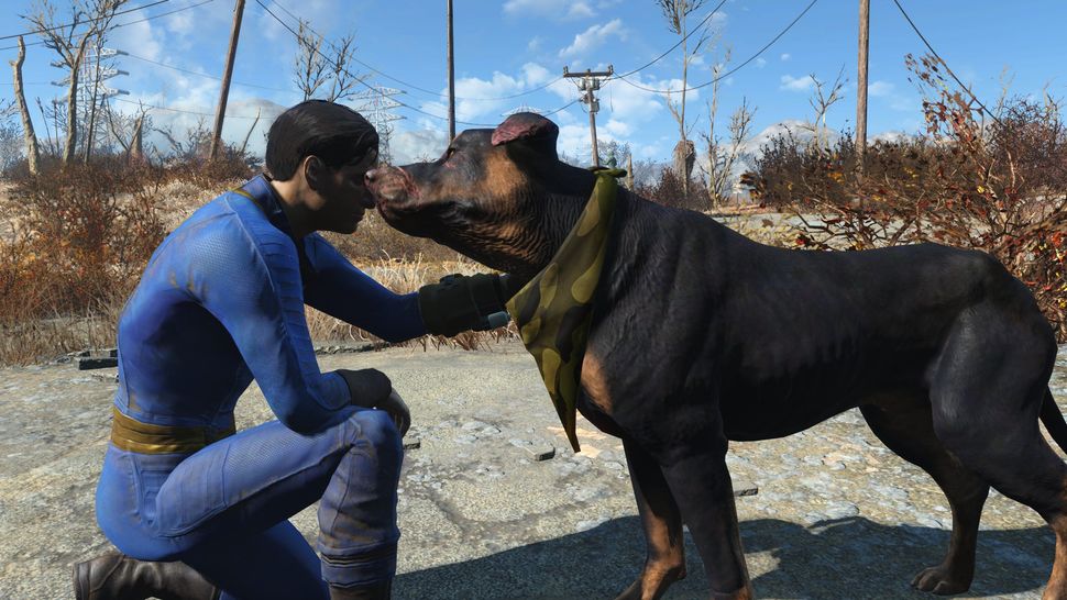 You can pat the dogs in Fallout 4 now, thanks to this mod | PC Gamer