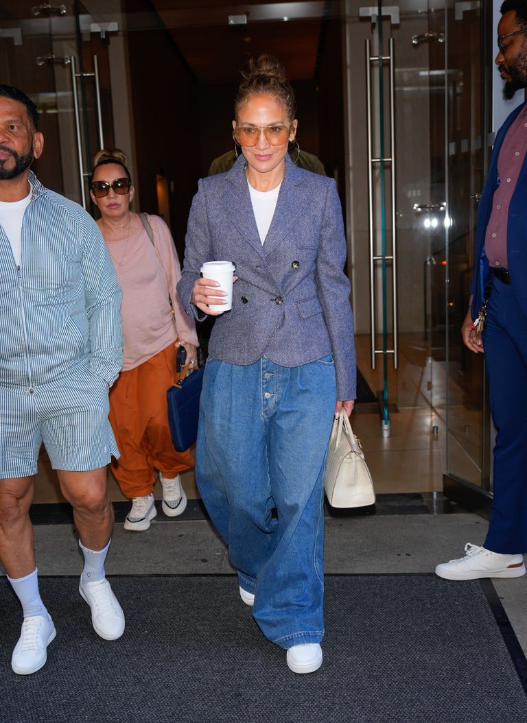 The Rich-Looking Denim Trend That J.Lo Can't Stop Wearing | Who What Wear