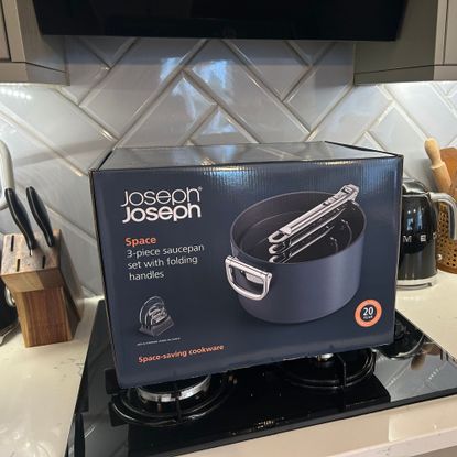 Joseph Joseph Folding Handle 3-piece Saucepan Set review | Ideal Home