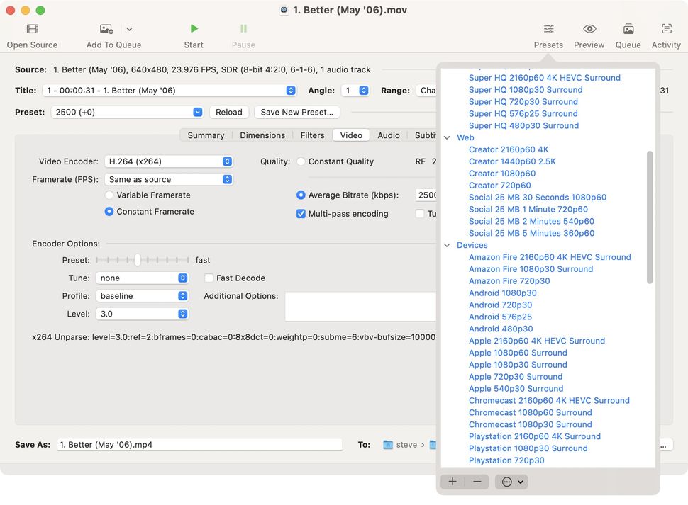 HandBrake review | TechRadar