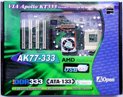 Aopen AK77-333: Not Feature-Rich - VIA KT333 Put To The Test: 18 ...