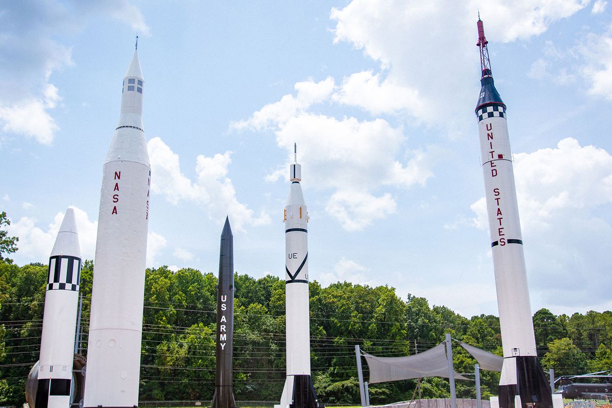 Rocket Row ribbon cutting marks return of Alabama rocket center's ...