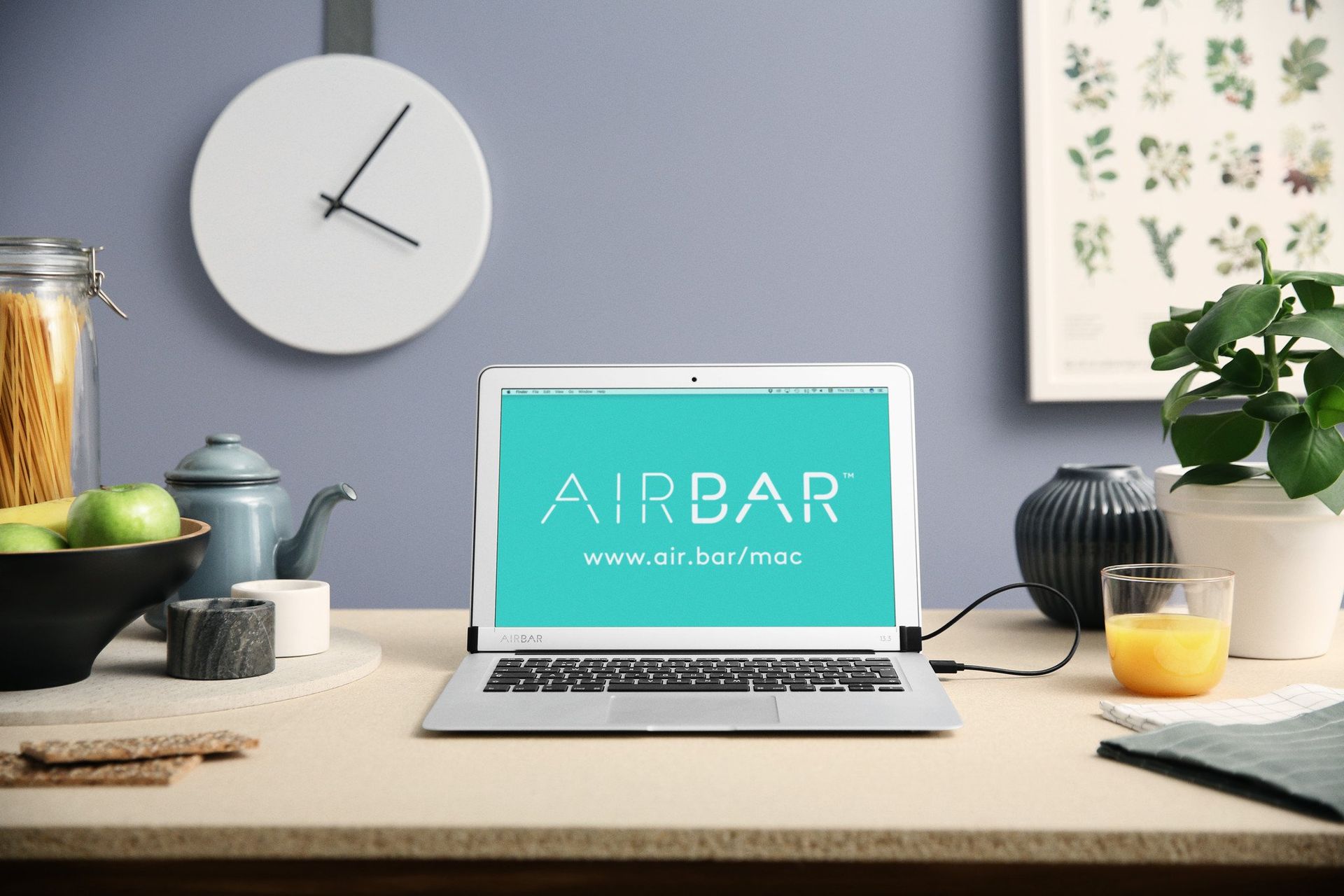 You can now get an AirBar and get a touch screen on your MacBook Air ...