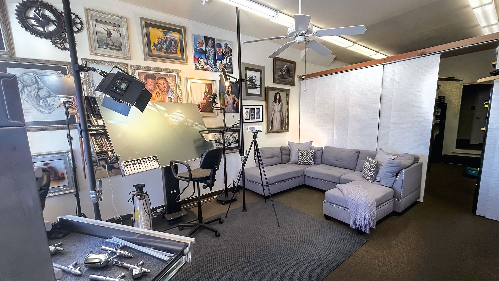 Inside the artist's studio: see the ever-evolving workspace of Mike ...