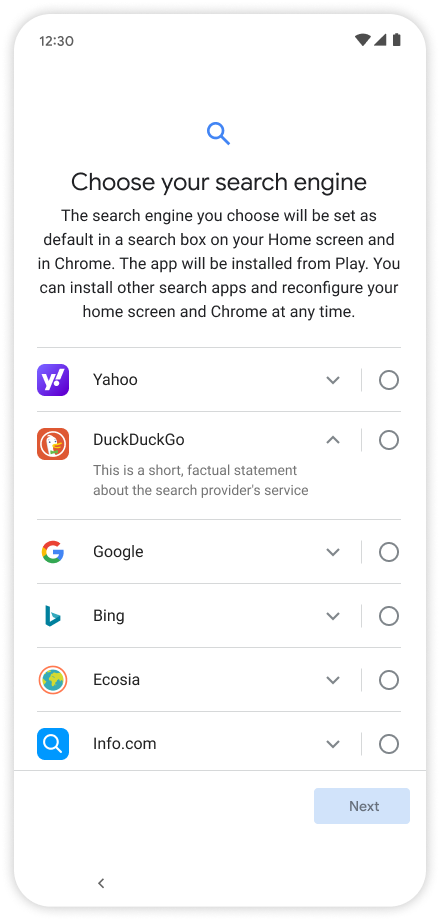 Under heavy pressure, Android expands default search options in Europe ...