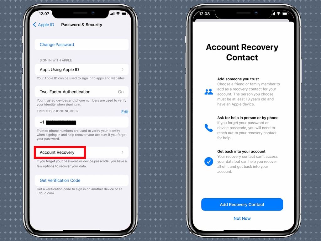 How to set an Apple ID account recovery contact in iOS 15 | Tom's Guide