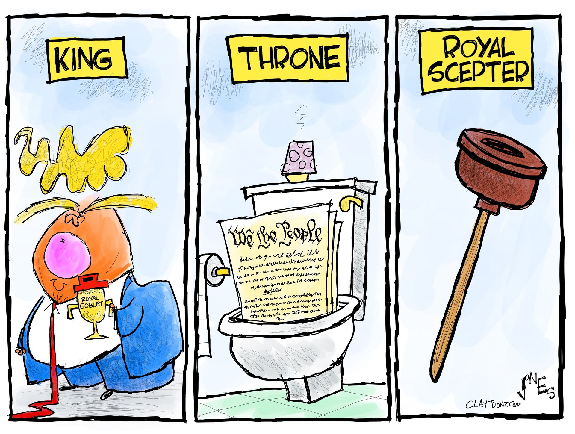 7 scathing cartoons about Trump's call to suspend the Constitution ...