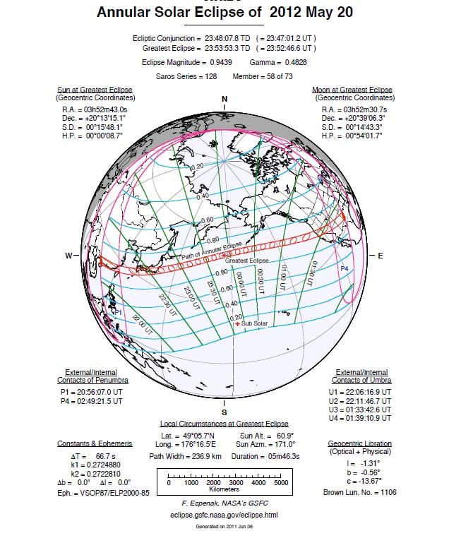 Annular Solar Eclipse of May 20, 2012 (Photo Guide) | Space