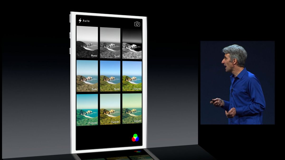 iOS 7 preview: Camera gains real-time filters, and... a square | iMore