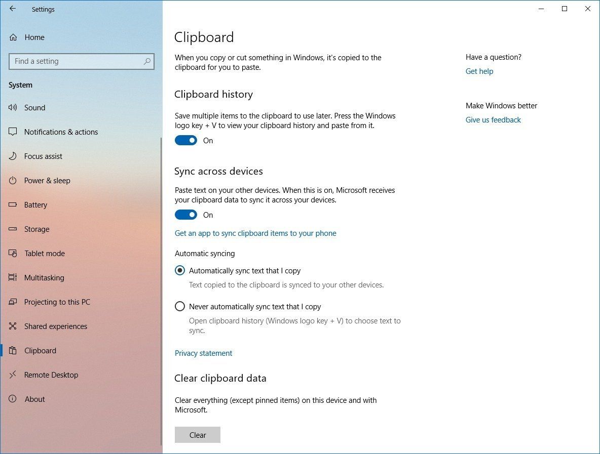 What's new with the Settings app in Windows 10 October 2018 Update ...
