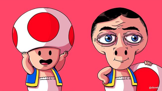 Toad takes his hat off – and what's underneath is horrifying | Creative ...