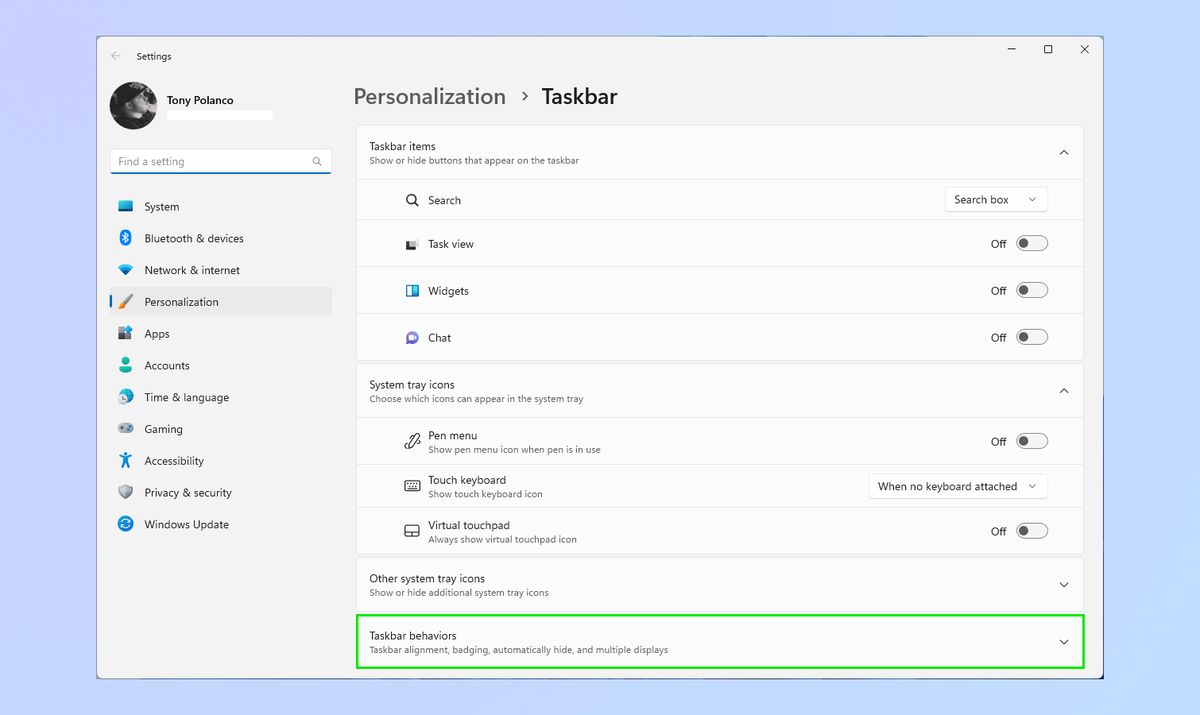 How to hide the taskbar in Windows 11 | Tom's Guide