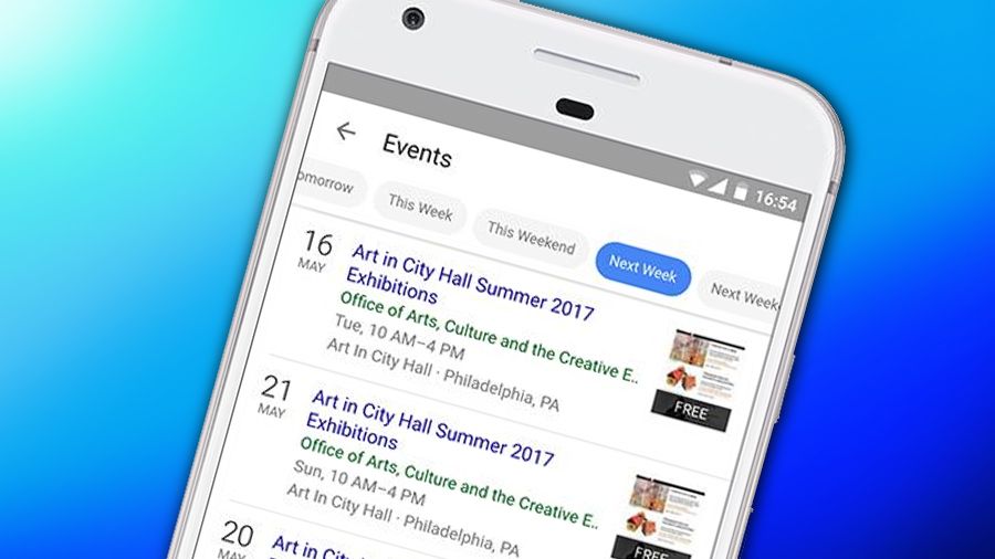 Google's new event search feature will help you plan your weekend ...
