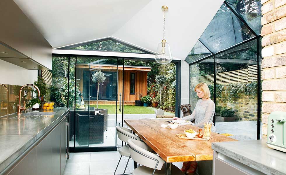 Real home: an industrial-style glazed kitchen extension | Real Homes
