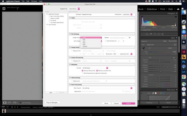 How to finish off your edits and export your photos in Lightroom ...