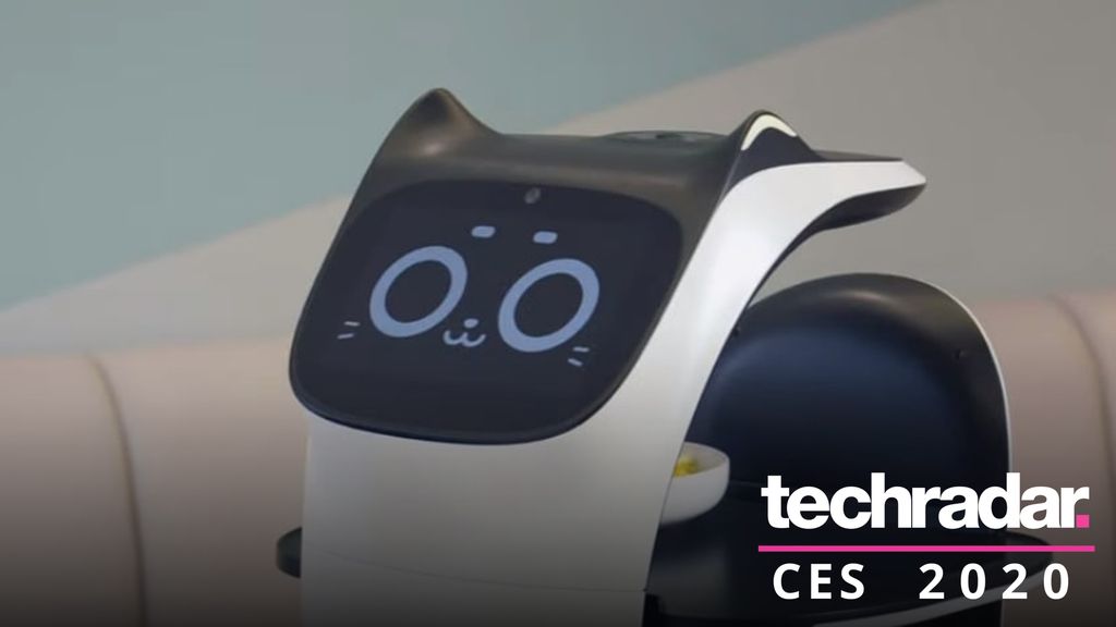 This cat robot waiter will get mad if you touch its ears too much ...