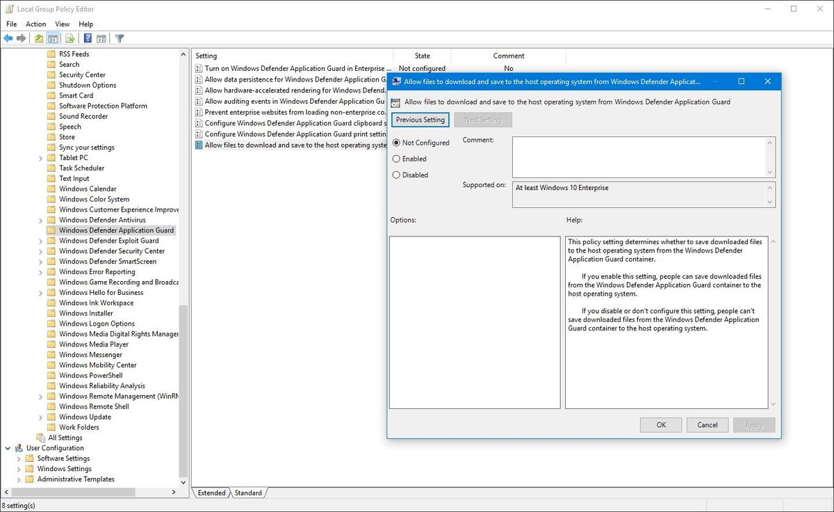 What's new with Windows Defender Security Center in the April 2018 ...