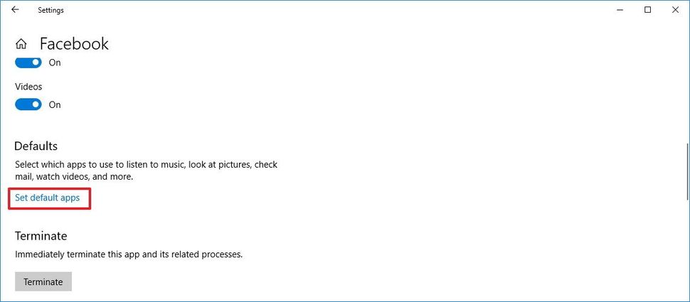 How to manage apps settings on Windows 10 April 2018 Update | Windows ...