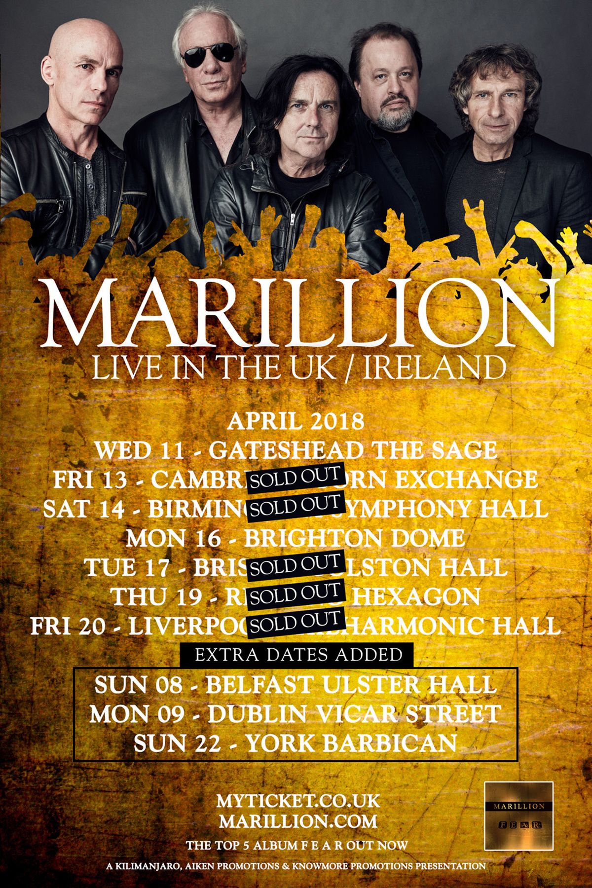 Marillion add 3 more dates to their April tour | Louder