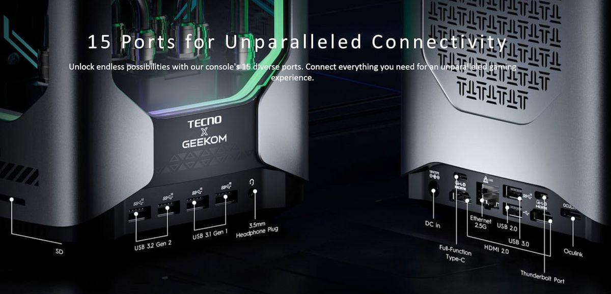 Liquid-cooled mini-PC lives inside a fish-tank-looking case — Tecno x ...