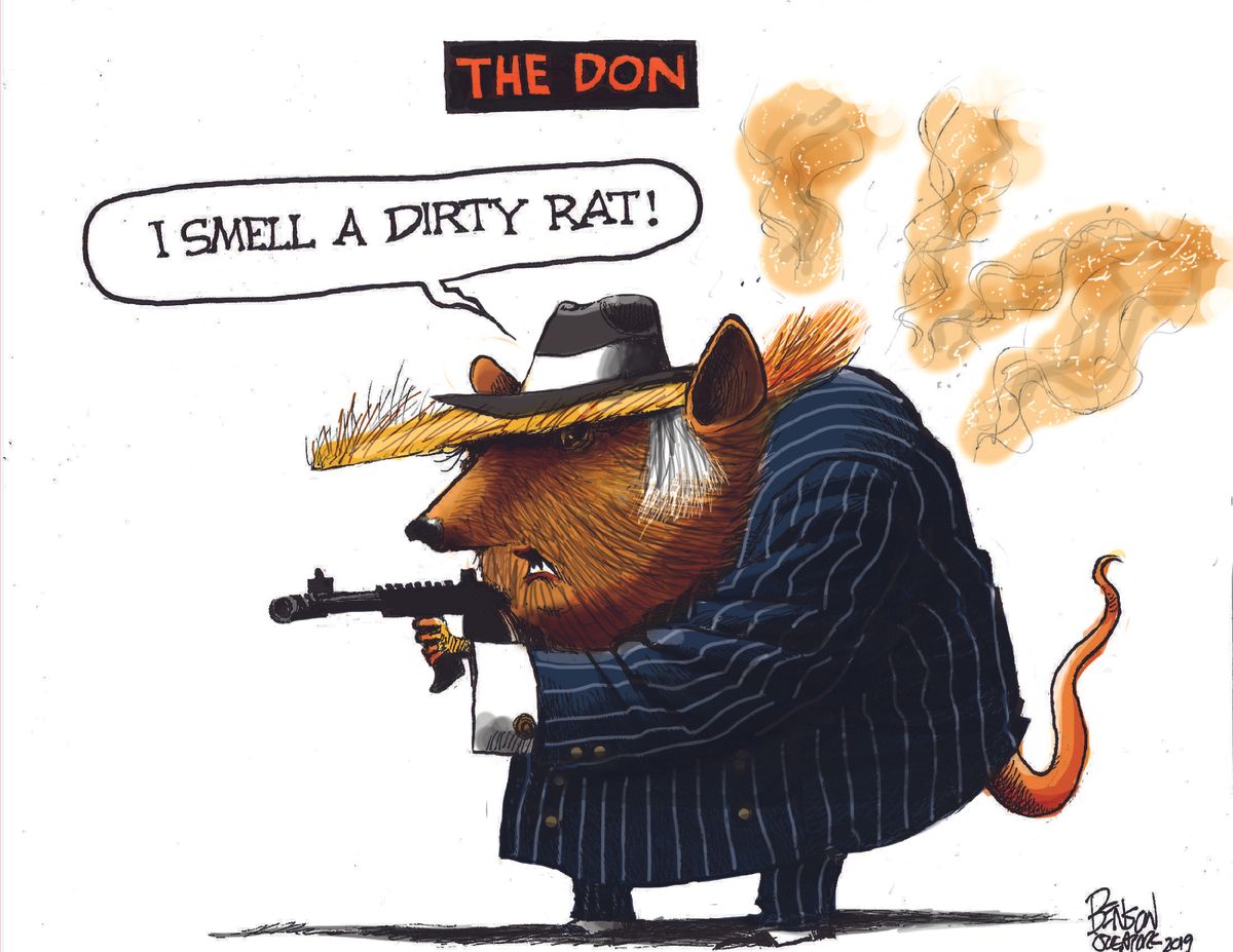 Political Cartoon U.S. Trump the don mafia Michael Cohen | The Week
