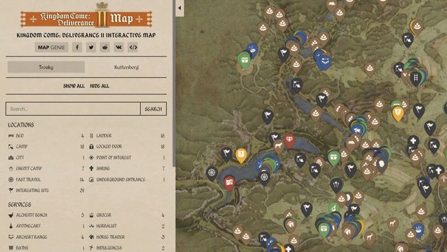 Kingdom Come: Deliverance 2 interactive map — Every quest, point of ...