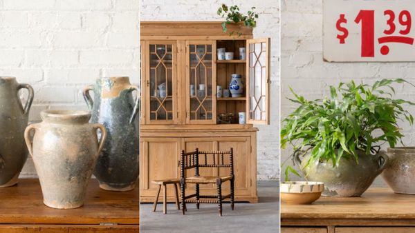 Vintage finds and handmade quilts add charm to a period home