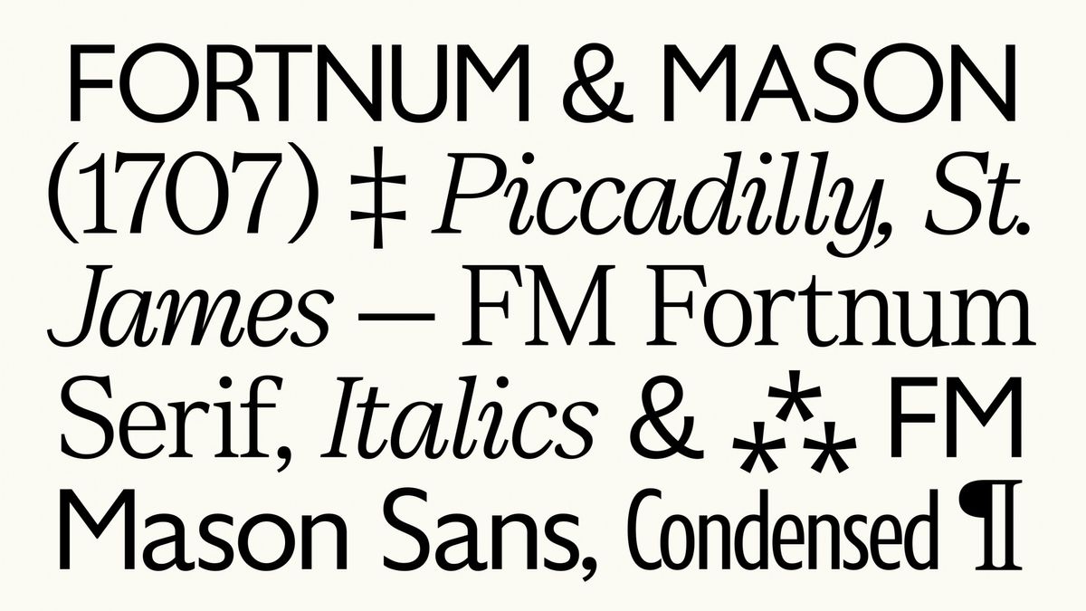 New Fortnum & Mason fonts are a classy tribute to British typographic ...