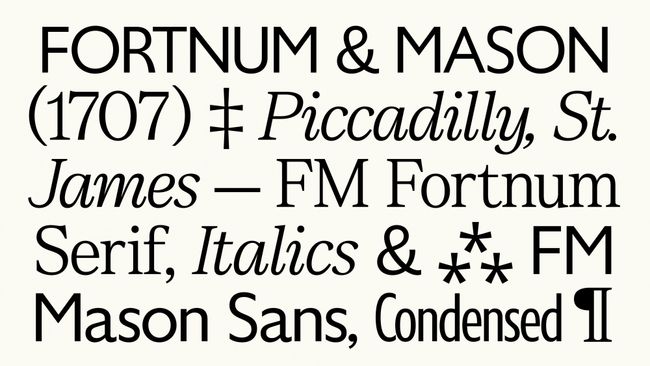 New Fortnum & Mason fonts are a classy tribute to British typographic ...