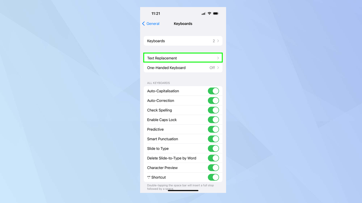 How to use text replacement on iPhone | Tom's Guide