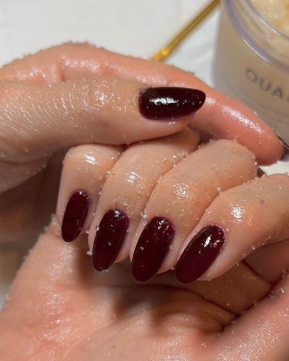 Merlot Nails Are the Anti-Spring Nail Trend You Need to See | Who What Wear