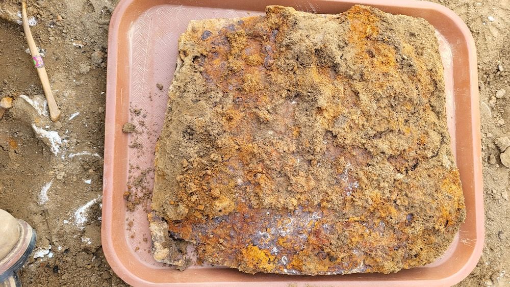 'Rare' metal slab found in Maryland was once part of a suit of armor ...
