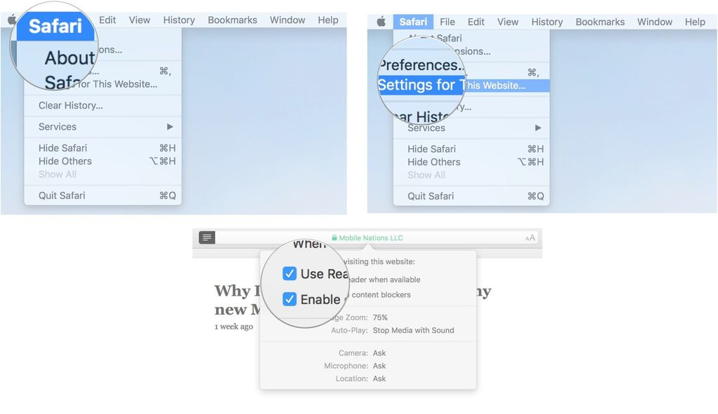 How to customize website options for Safari on Mac | iMore