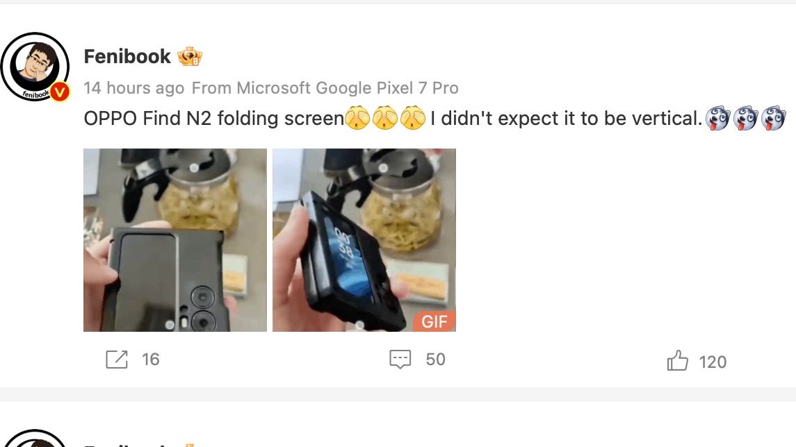 Oppo Find N2 Flip camera phone has a huge display – if this leak is ...