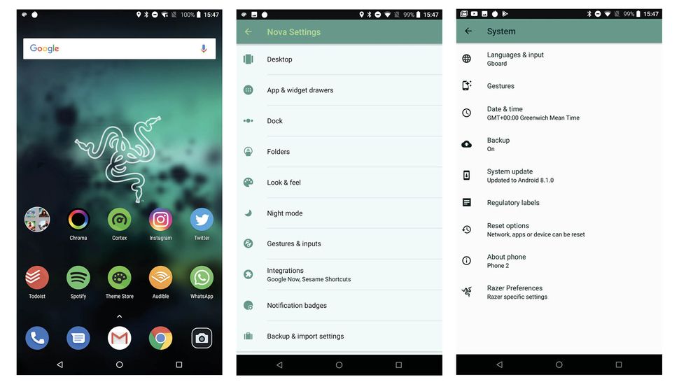 UI and performance - Razer Phone 2 review - Page 2 | TechRadar