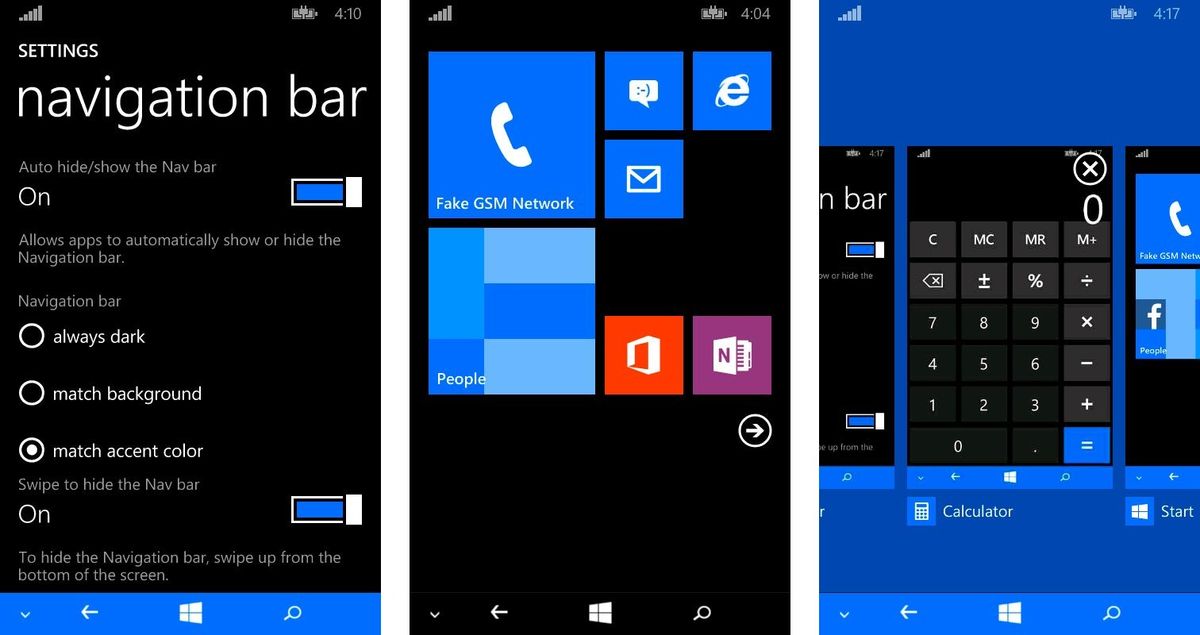 New Windows Phone 8.1 gallery shows off navigation bar and more ...