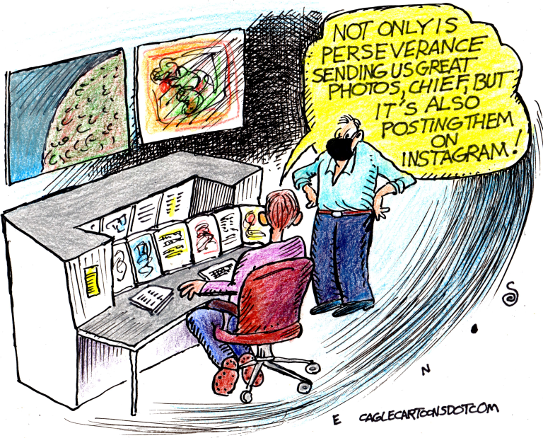 5 celestially funny cartoons about Perseverance's Mars adventure | The Week