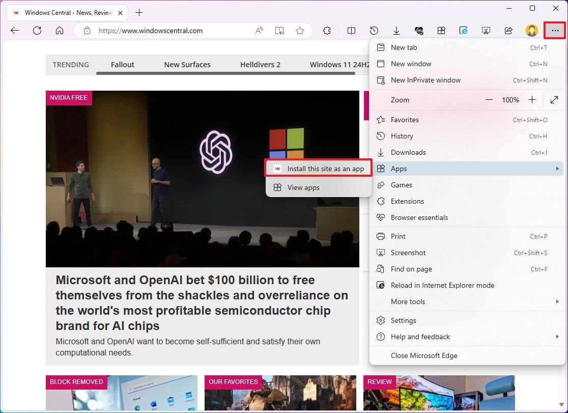 How to install PWAs on Windows 11 | Windows Central