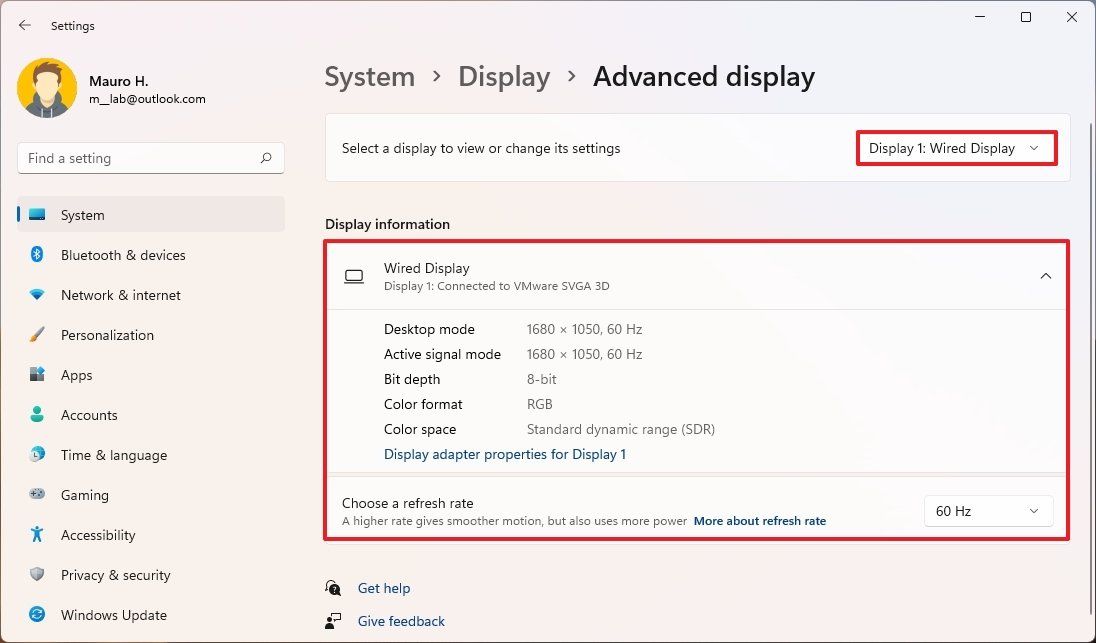 How to find monitor information and features on Windows 11 | Windows ...