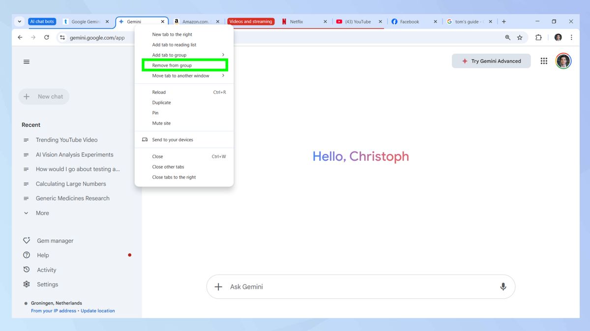 How to group tabs in Google Chrome | Tom's Guide