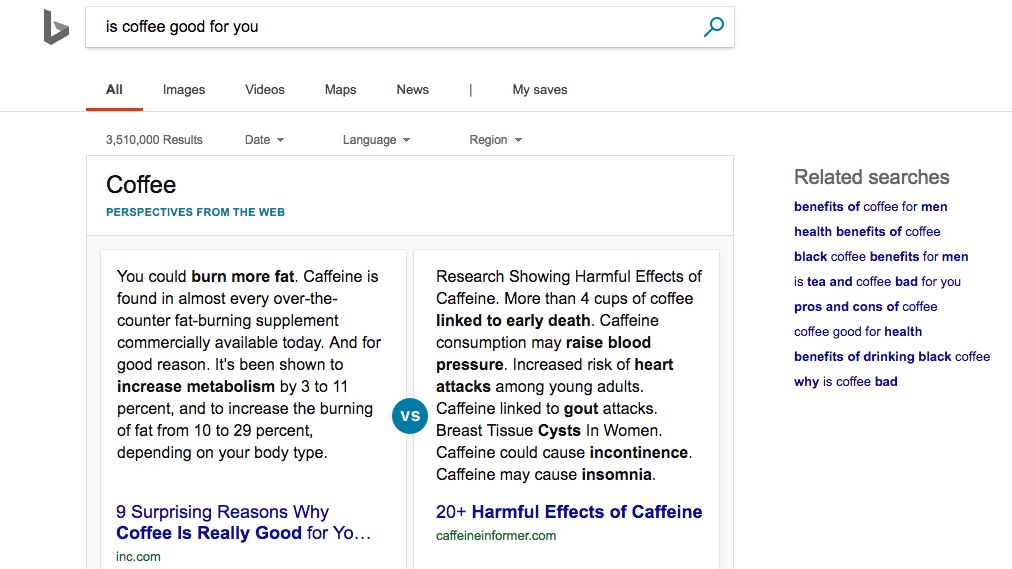Bing: search engines have a responsibility to get people out of their ...