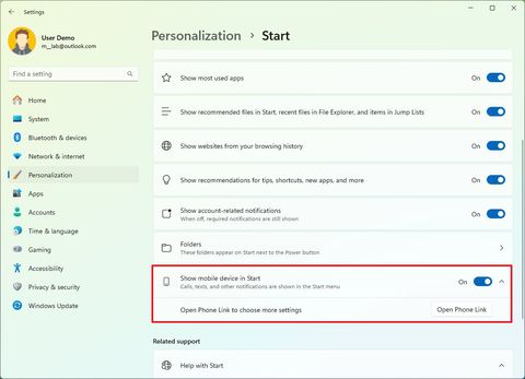 What's new with Taskbar and Start menu on Windows 11 version 24H2 (2024 ...