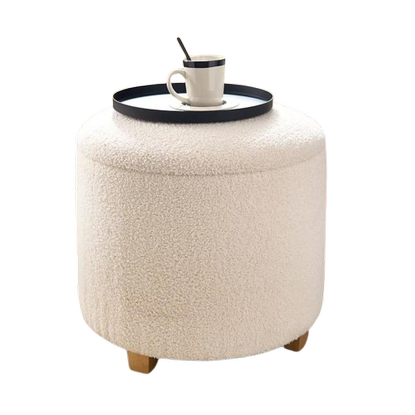 Aldi's stylish boucle stool is a bargain storage find at £20 | Ideal Home