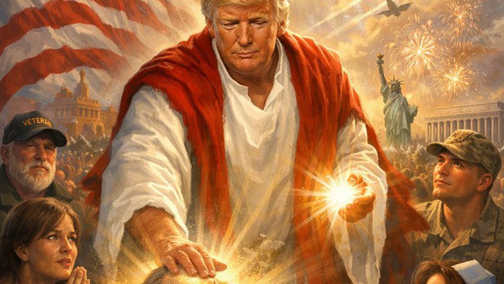 Donald Trump's AI Jesus image could finally break his brand | Creative Bloq