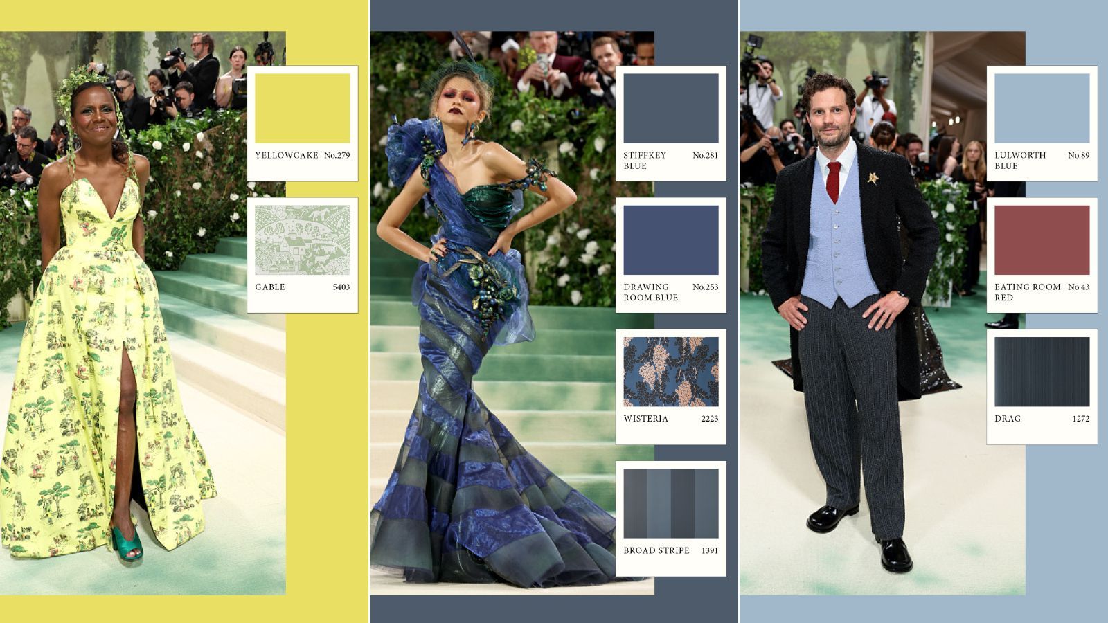 5 color palettes inspired by the best looks from the Met Gala 2024 ...